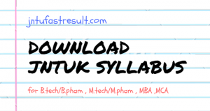 JNTUK B.Tech R19/R16 Syllabus Books - All Semesters PDF