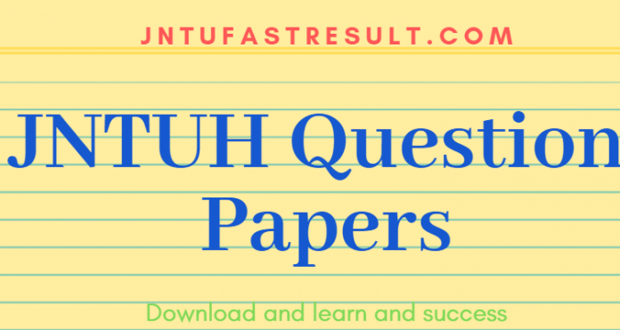 JNTUH B.Tech 1-1 Sem Previous Question Papers PDF - Download JNTUH B.Tech 1-1 Sem Previous Question Papers PDF - Download