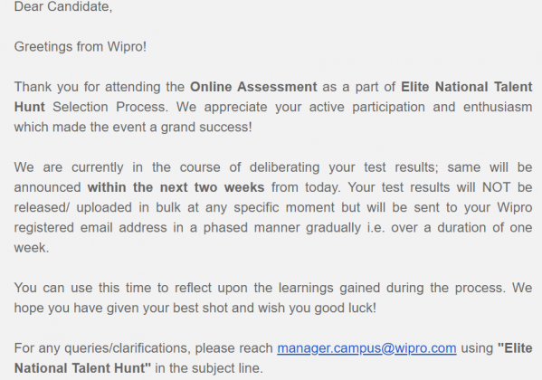 How To Check Wipro Results 2022 - Elite National Talent Hunt Exam