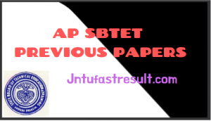 AP SBTET Previous Model Question Papers PDF - Download