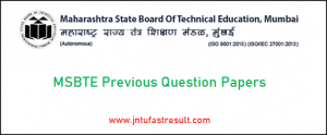MSBTE Previous Question Papers 2021 - Download Summer/winter Model Papers
