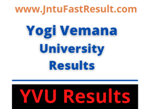 Yogi Vemana University UG Results 2022 - YVU Degree Results